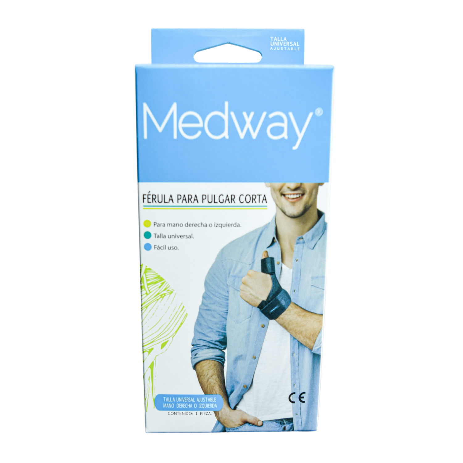 Férula para pulgar corta - Talla Universal Ambidiestra MEDWAY – Medarsi