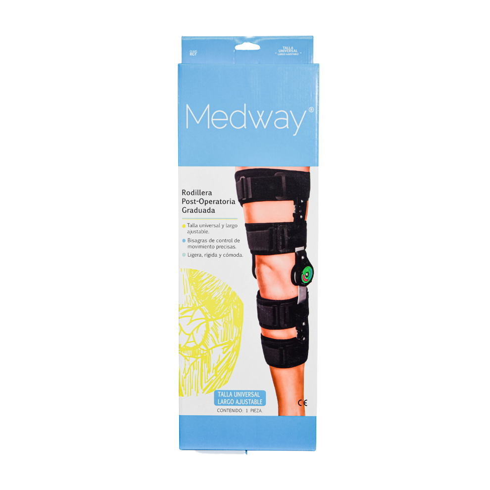 Rodillera post operatoria graduada Universal MEDWAY – Medarsi